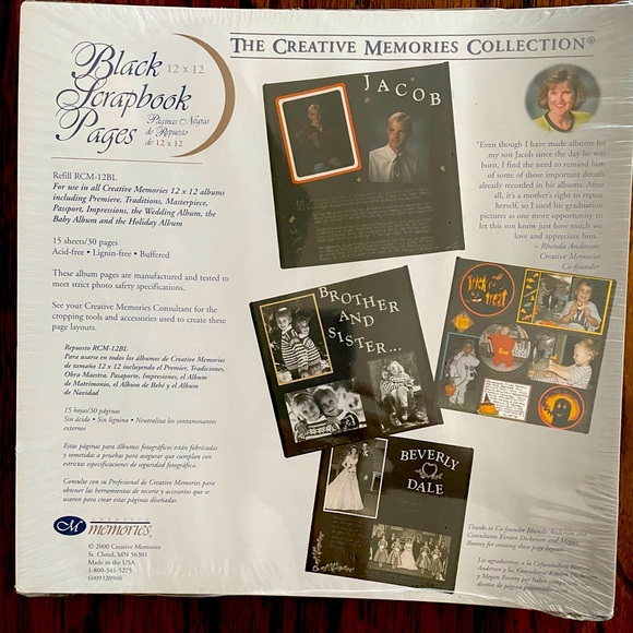 Creative Memories | Art | Creative Memories Original 2x12 Black Old ...